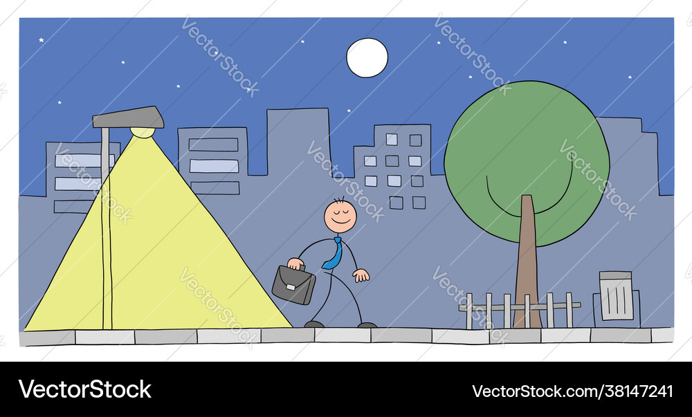 Multiple Stickman Walking Cartoons