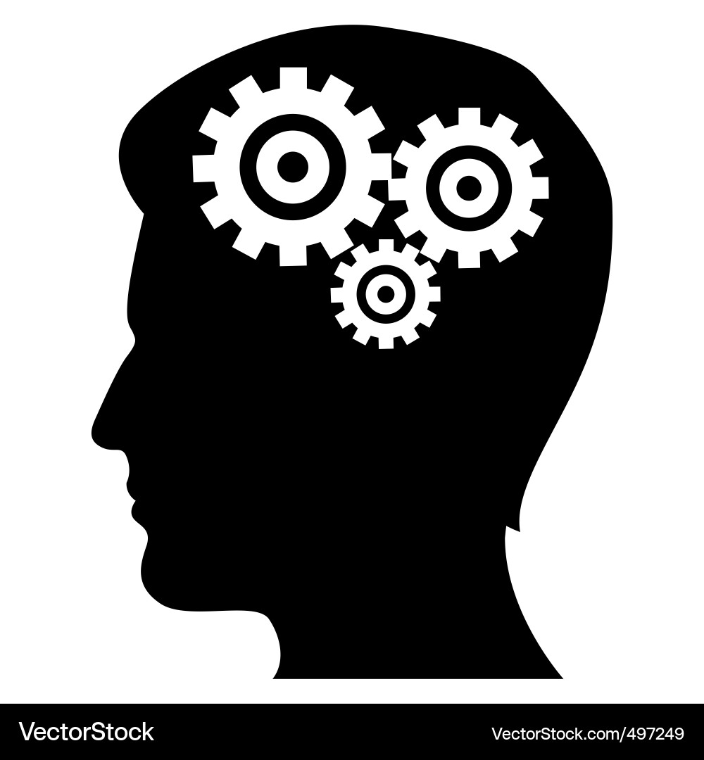 Mechanics of human mind Royalty Free Vector Image