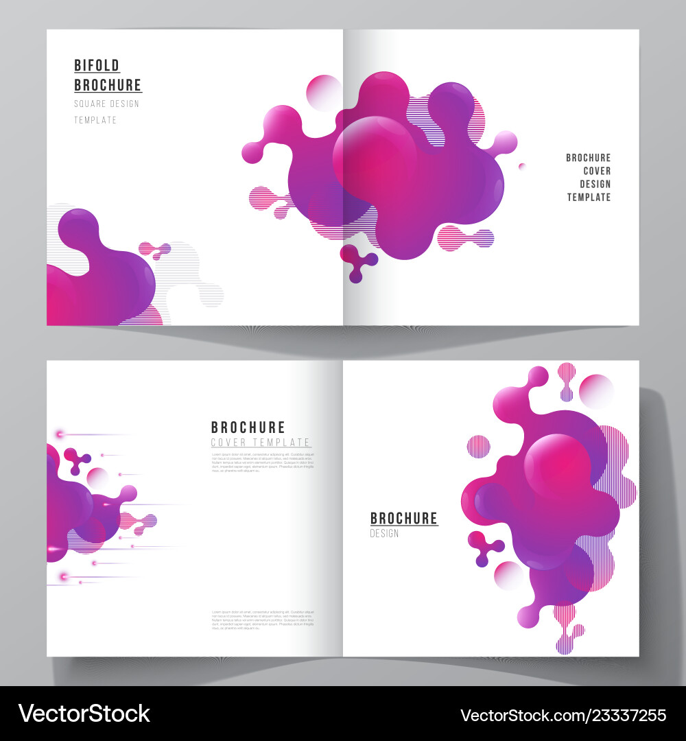 Black colored layout of two covers Royalty Free Vector Image