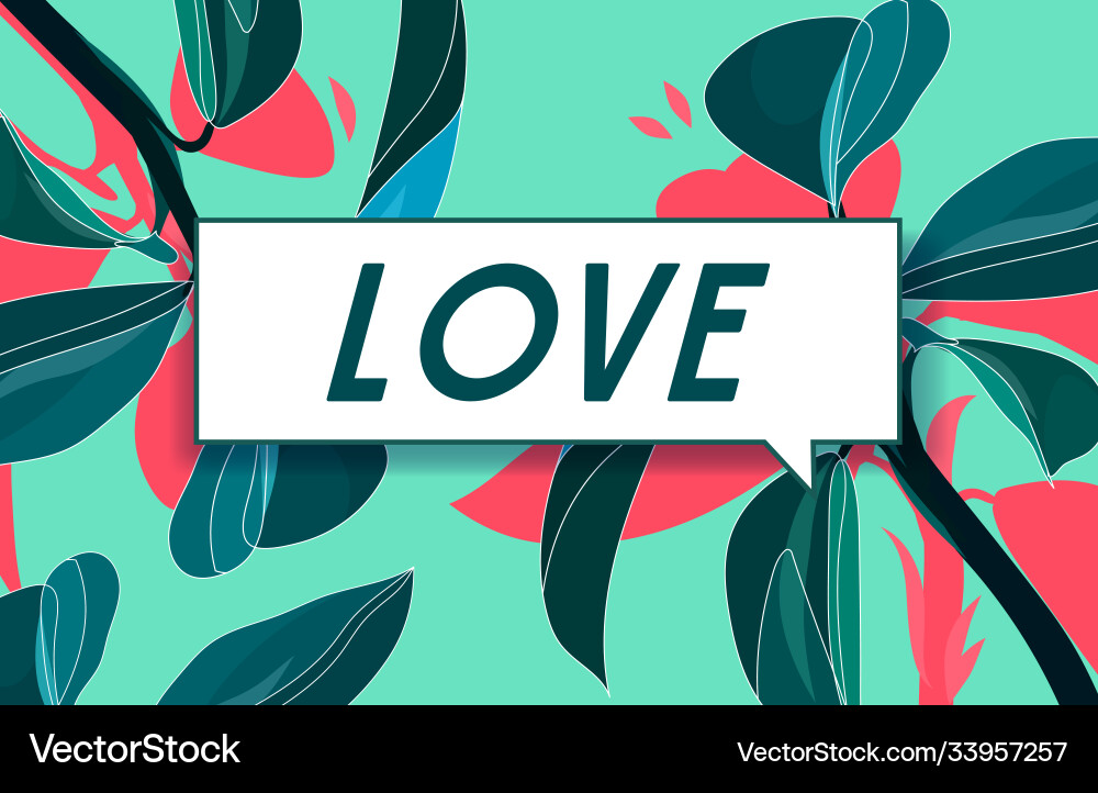 Love in design banner template for web Royalty Free Vector