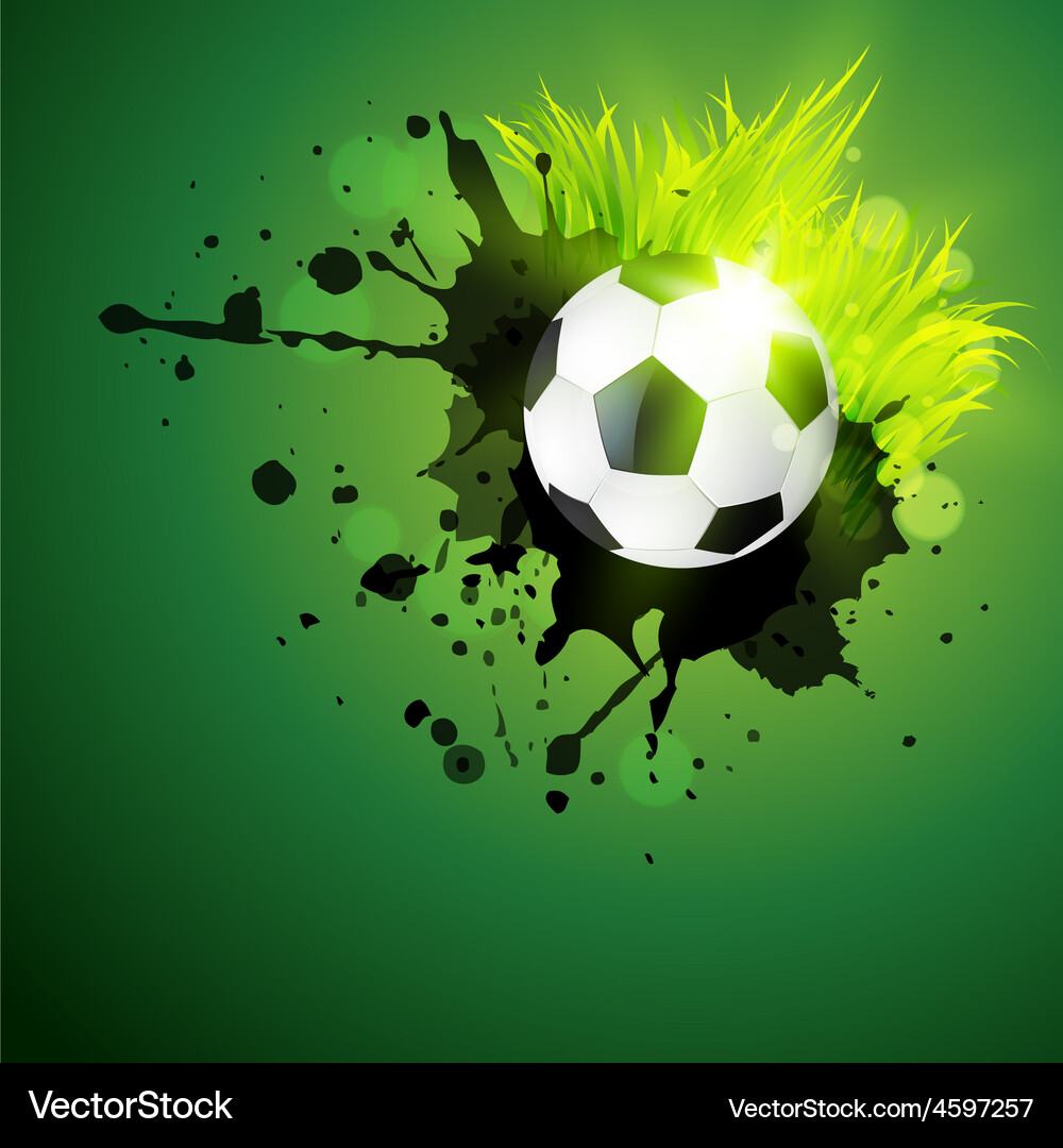 Stylish football background Royalty Free Vector Image