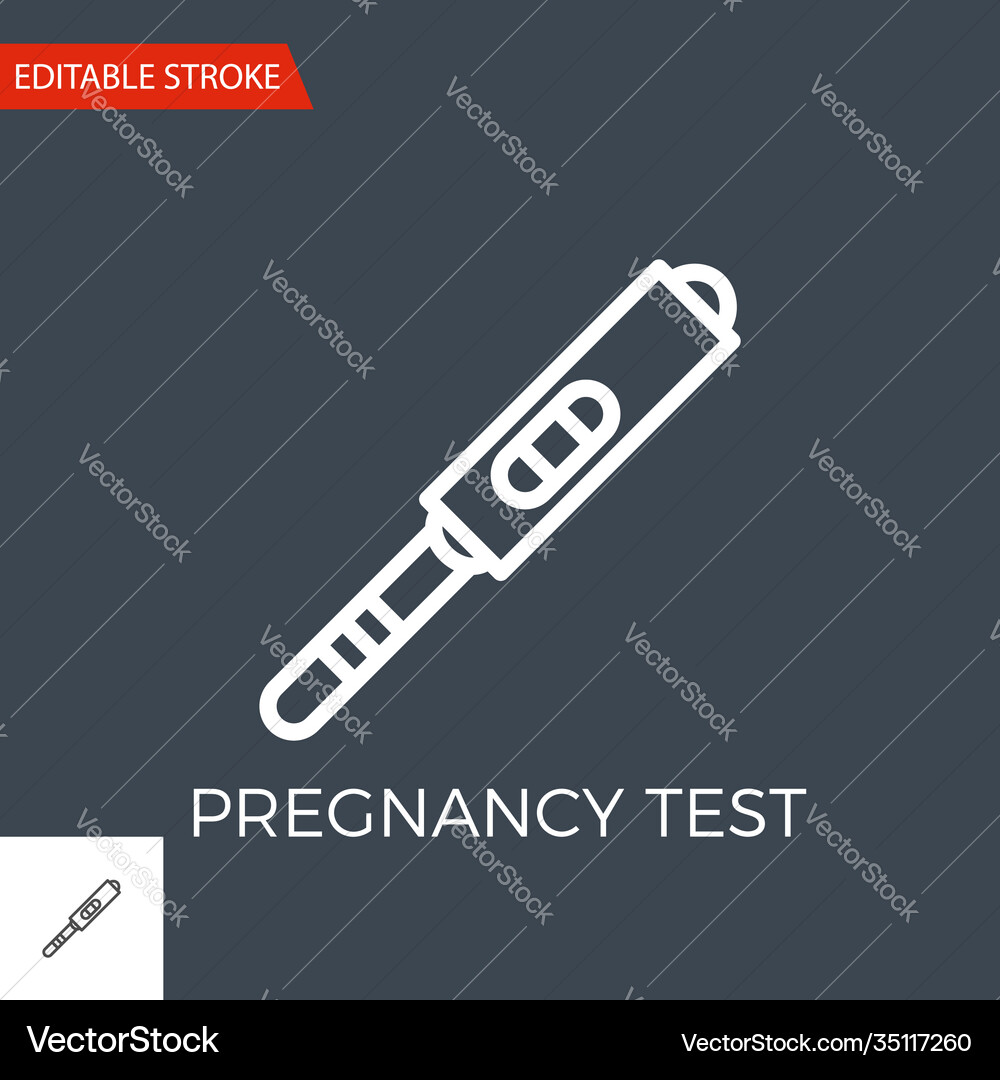 Pregnancy test icon Royalty Free Vector Image - VectorStock