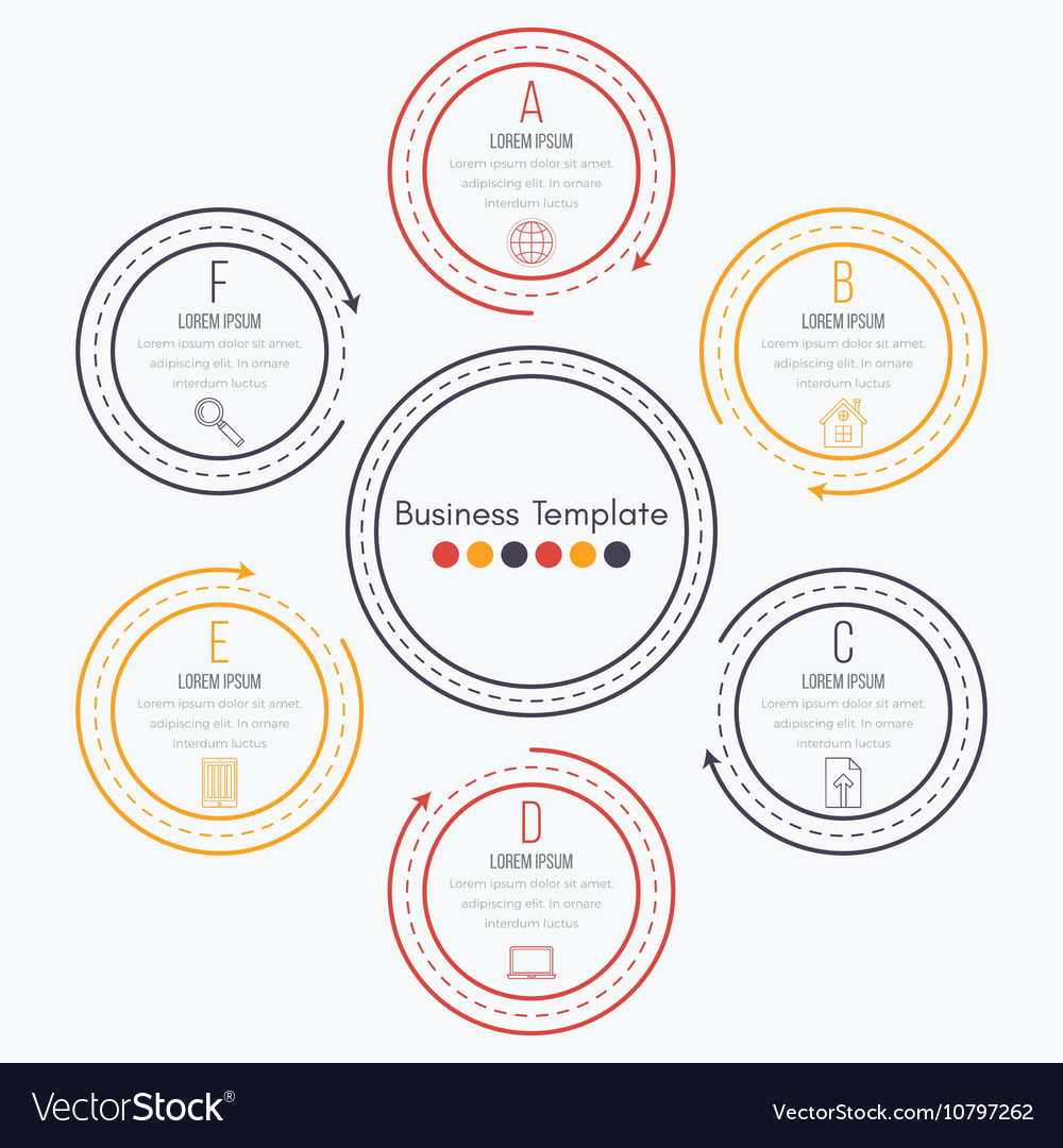 Thin line infographic element Royalty Free Vector Image - VectorStock