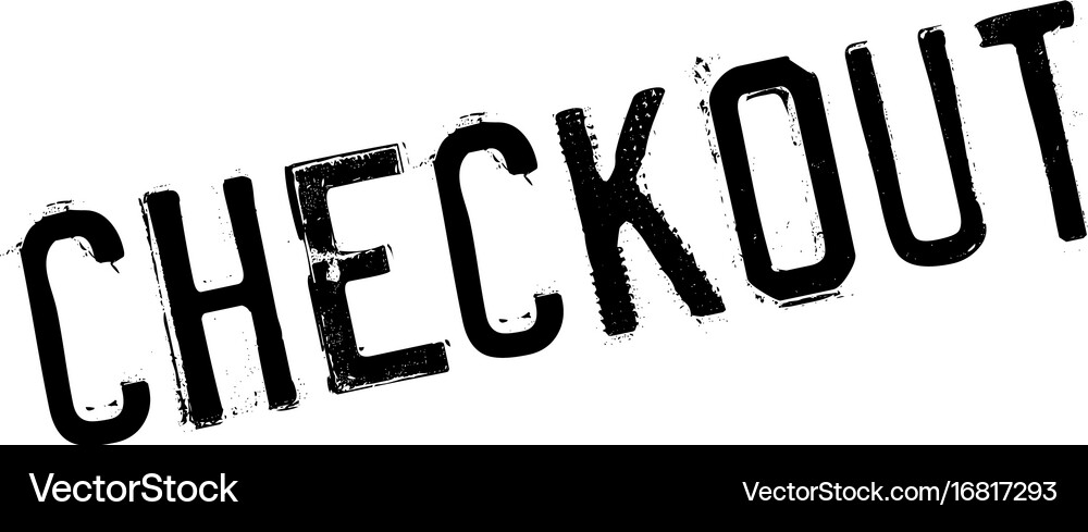 Checkout rubber stamp Royalty Free Vector Image