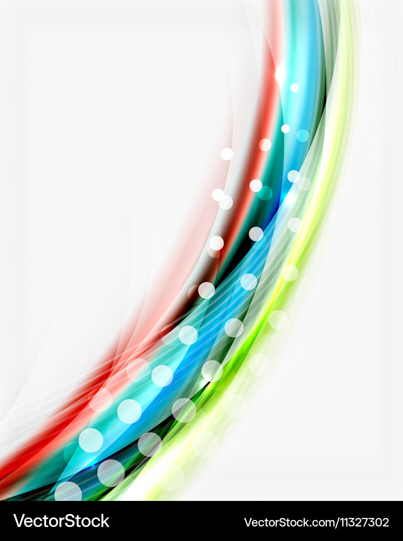 Translucent wave on white background Royalty Free Vector