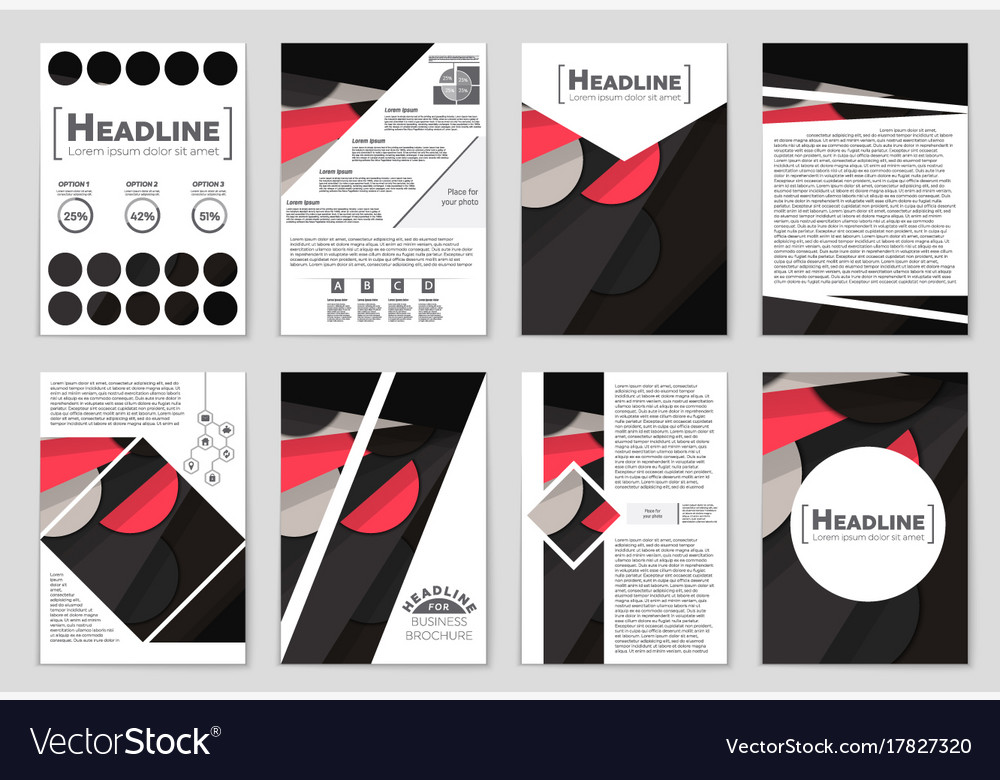 Abstract layout background set for art Royalty Free Vector