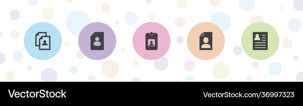 5 apply icons Royalty Free Vector Image - VectorStock