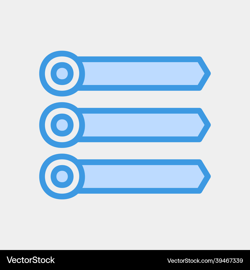 Infographic icon in blue style for any projects Vector Image
