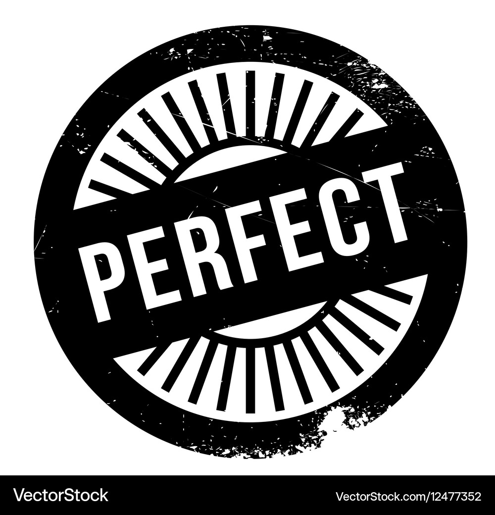 Perfect stamp rubber grunge Royalty Free Vector Image