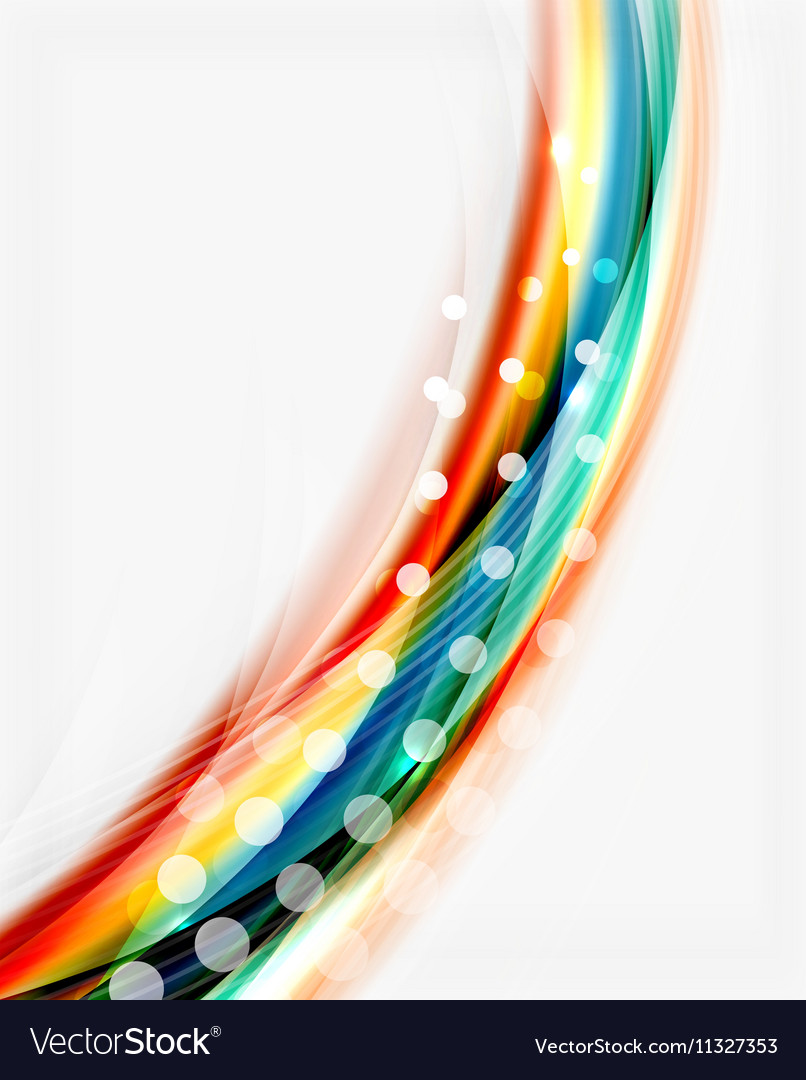 Glossy translucent wave template Royalty Free Vector Image