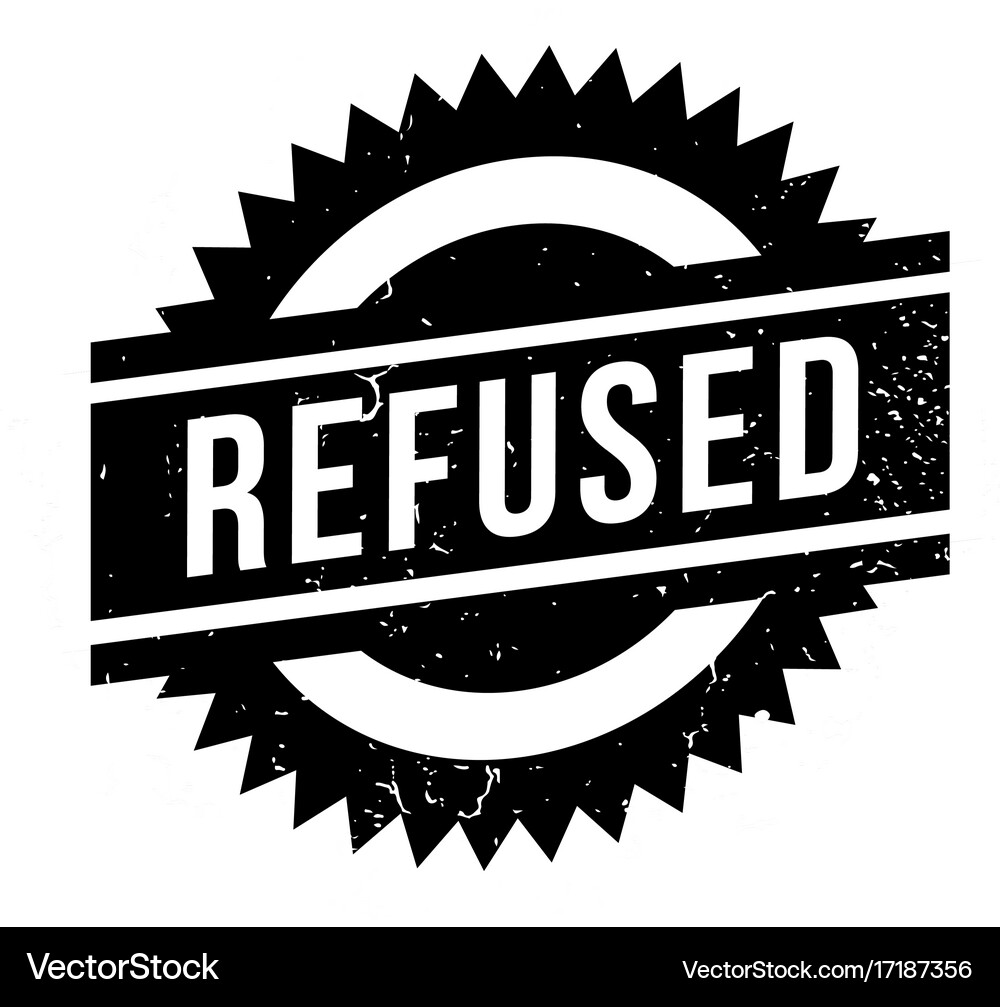 Refused rubber stamp Royalty Free Vector Image