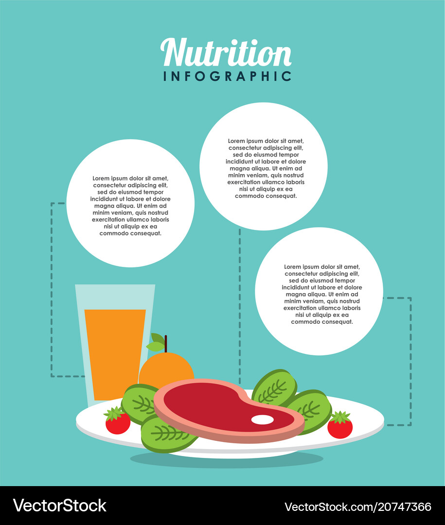 Nutrition concept design Royalty Free Vector Image