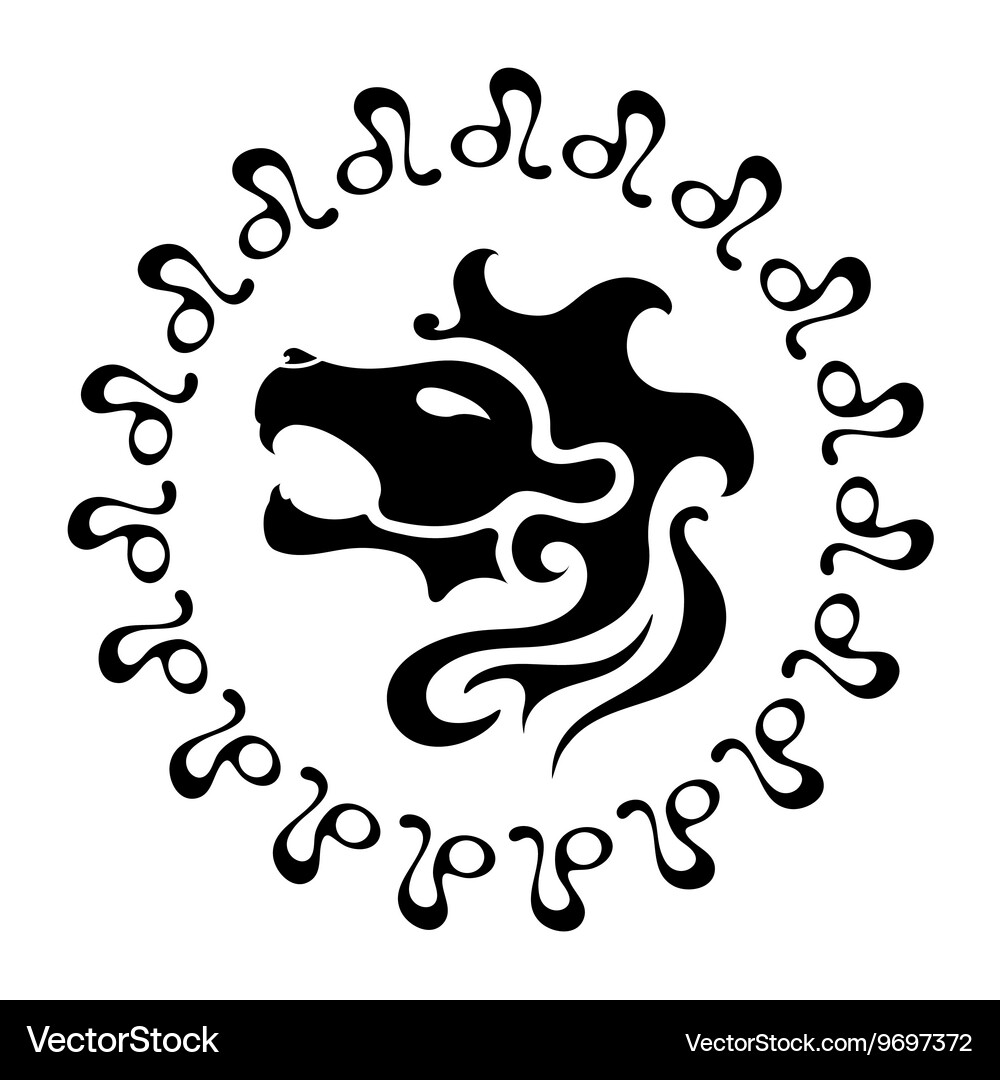 Zodiac sign leo Royalty Free Vector Image - VectorStock