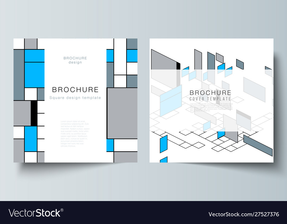 Minimal layout two square format Royalty Free Vector Image