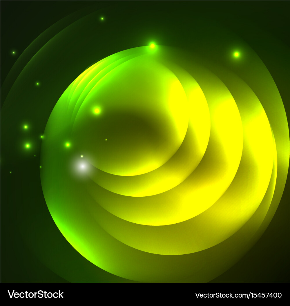 Glowing geometric shapes Royalty Free Vector Image - VectorStock