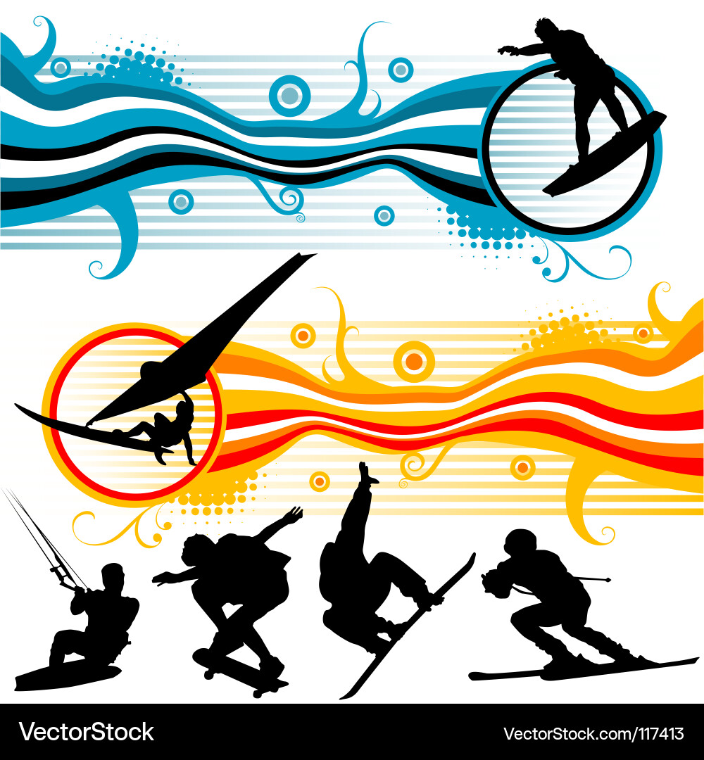 Sport graphics Royalty Free Vector Image - VectorStock