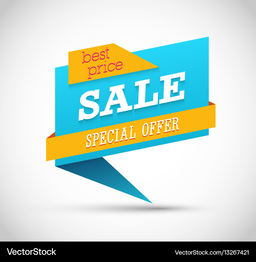 Sale special offer banner Royalty Free Vector Image