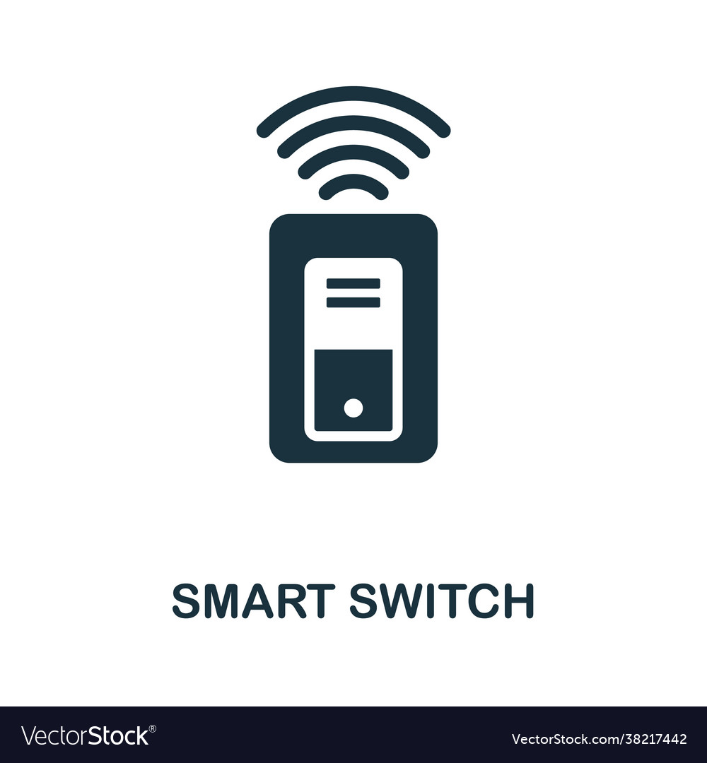 Smart switch icon simple creative element filled Vector Image