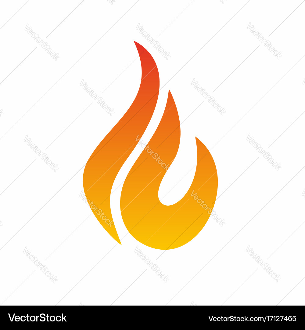 Flame logo fire icon fire flame logo design Vector Image