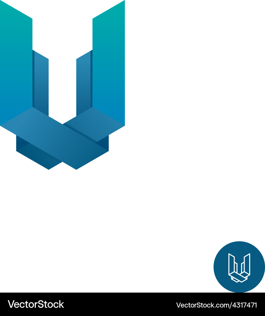 Letter U logo Royalty Free Vector Image - VectorStock