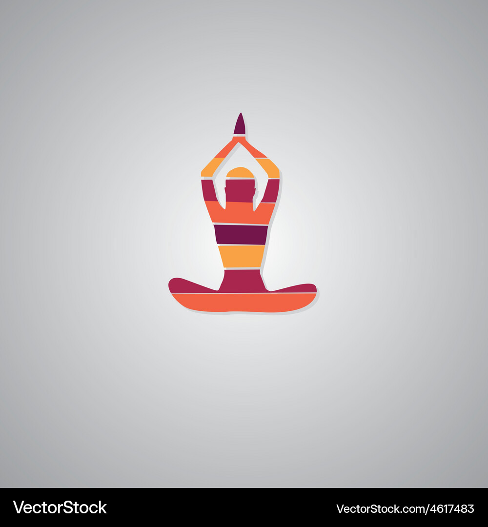 Yoga sign Royalty Free Vector Image - VectorStock