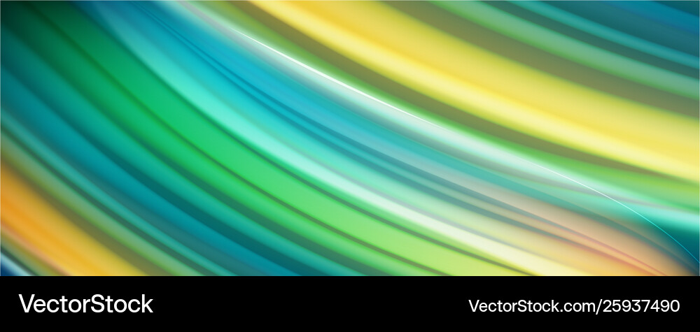 Flowing liquid colors - modern colorful flow Vector Image