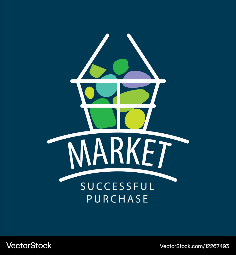 Logo market Royalty Free Vector Image - VectorStock