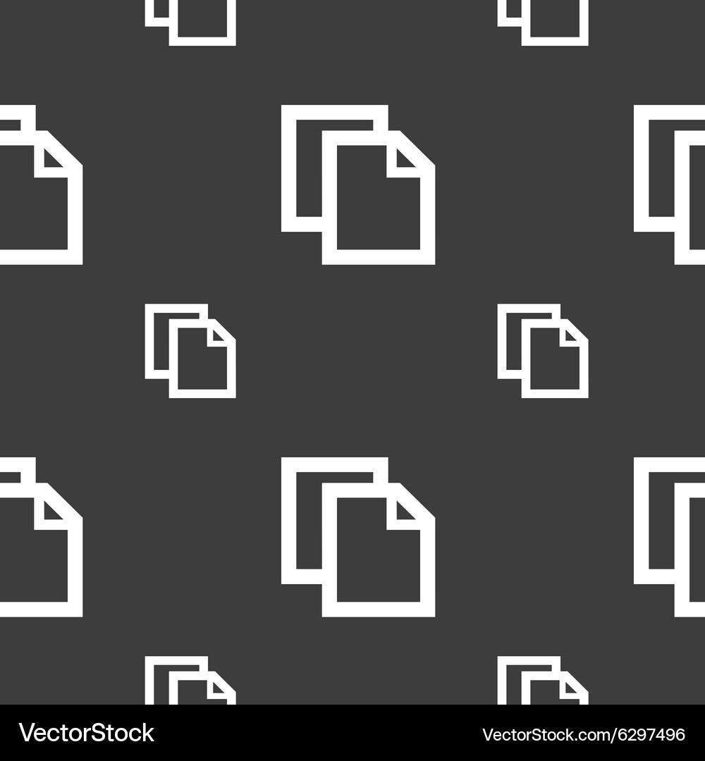 Edit document sign icon content button seamless Vector Image