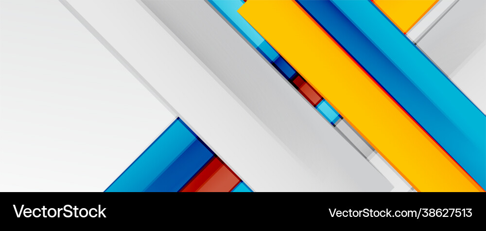 Multicolored lines background design template Vector Image