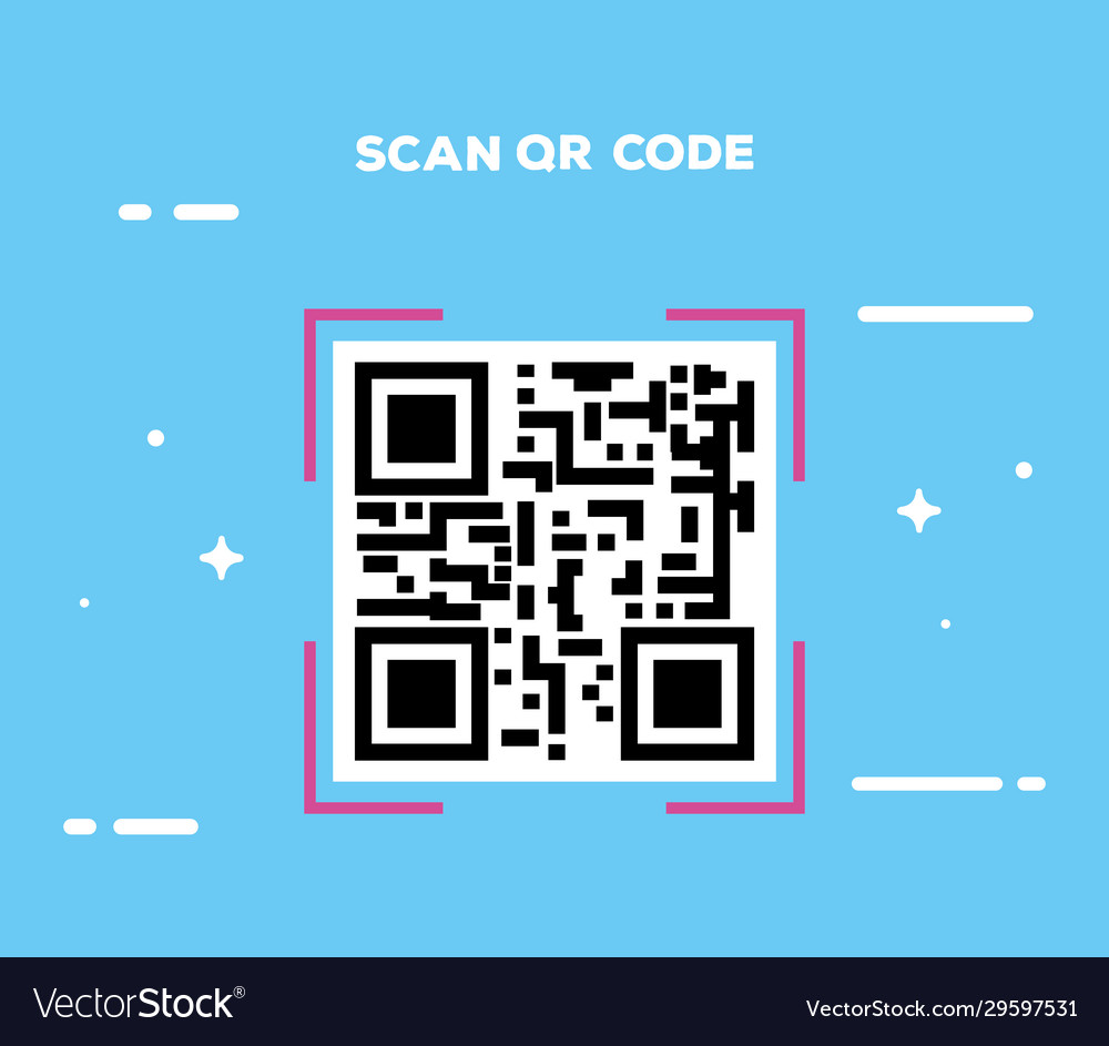 Classic scan qr code icon Royalty Free Vector Image