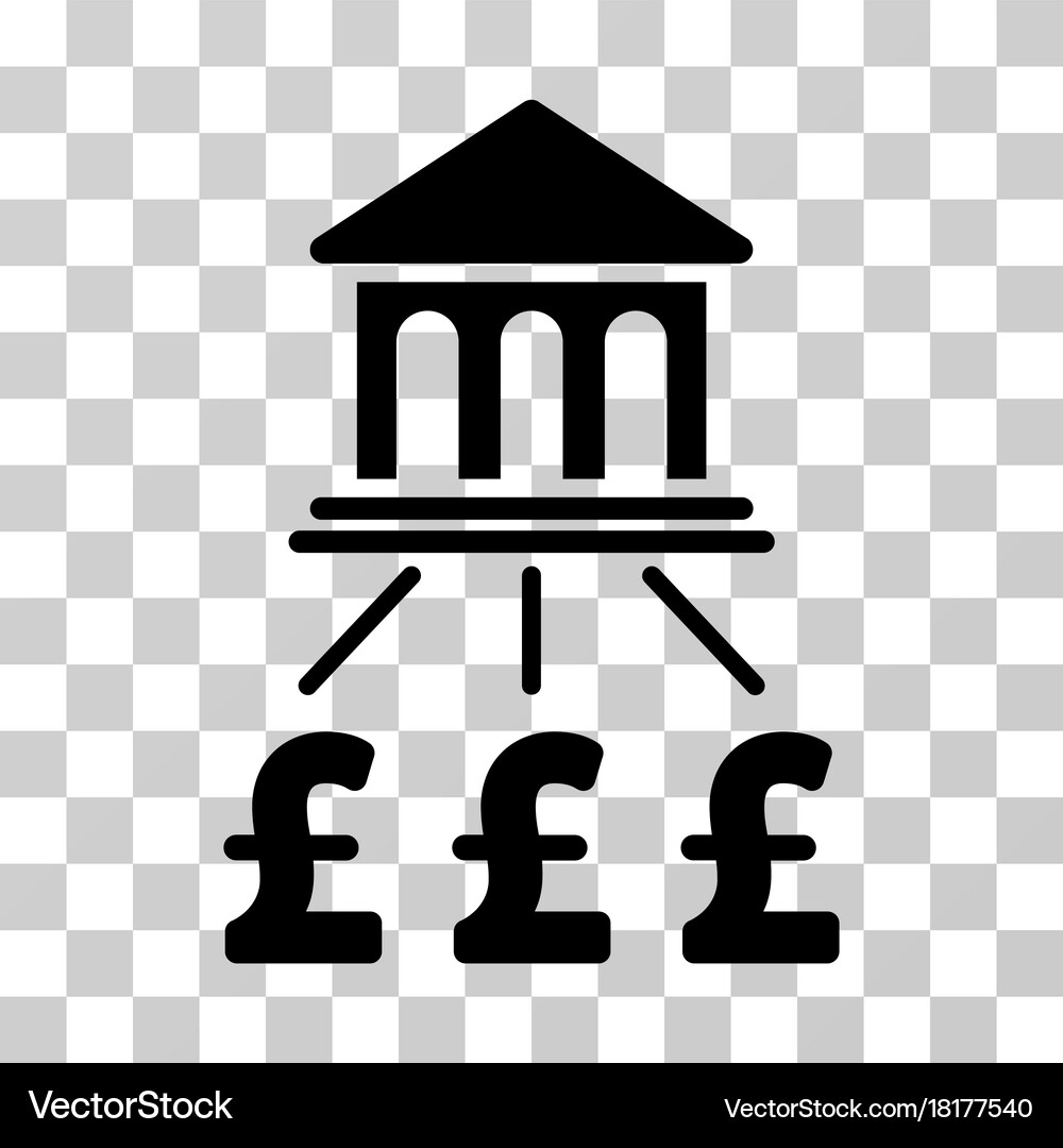 Pound bank scheme icon Royalty Free Vector Image