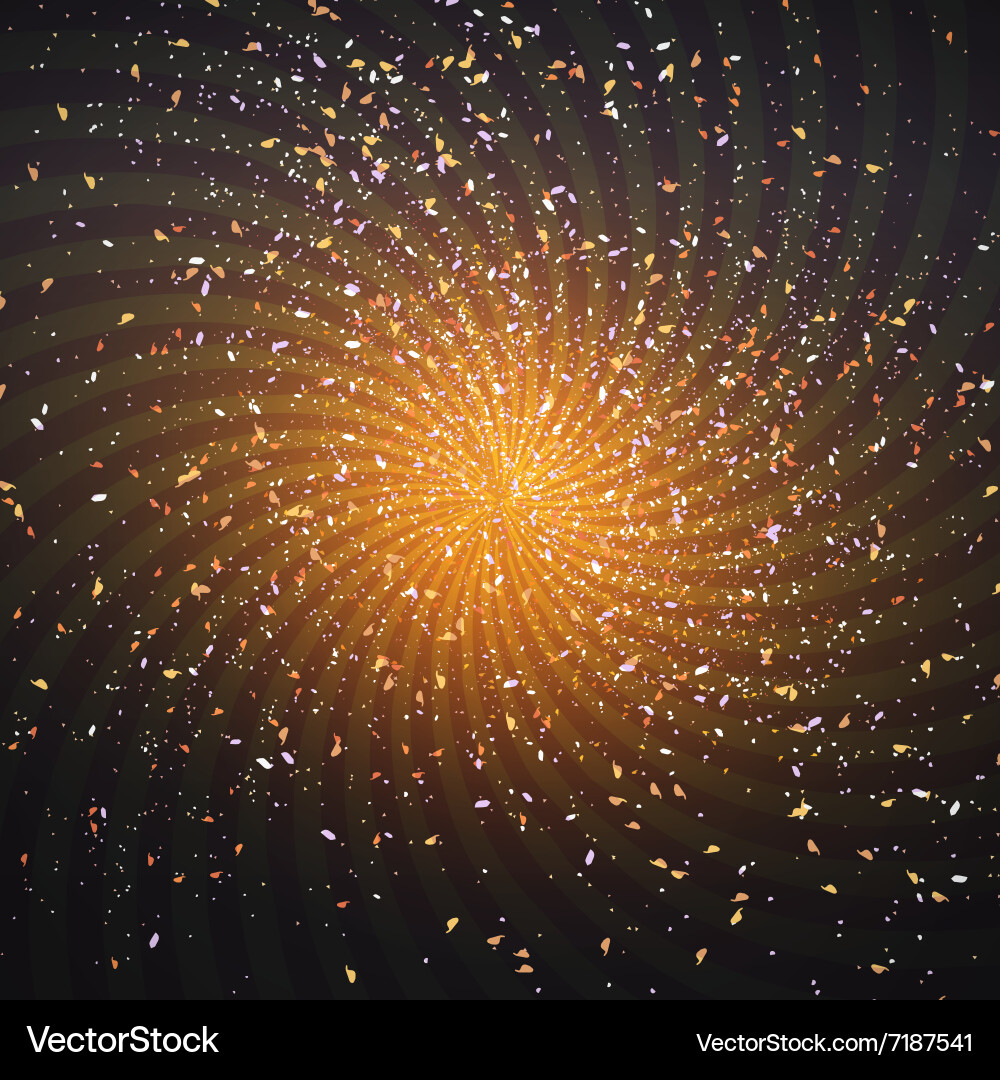 Star explosion effect nebula on outer space Vector Image