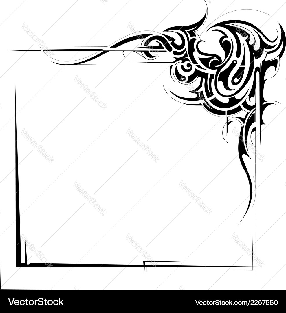 Tribal frame Royalty Free Vector Image - VectorStock