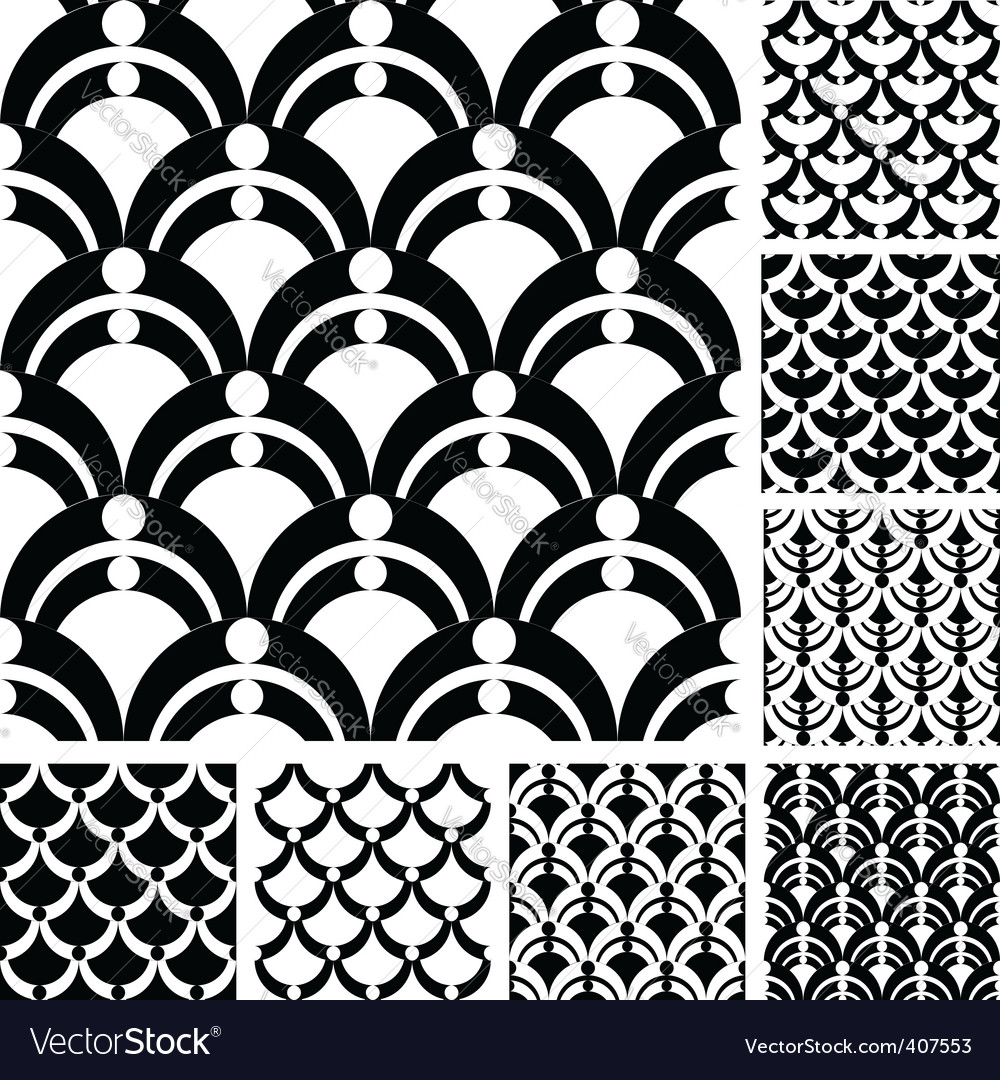 Graphic patterns set Royalty Free Vector Image
