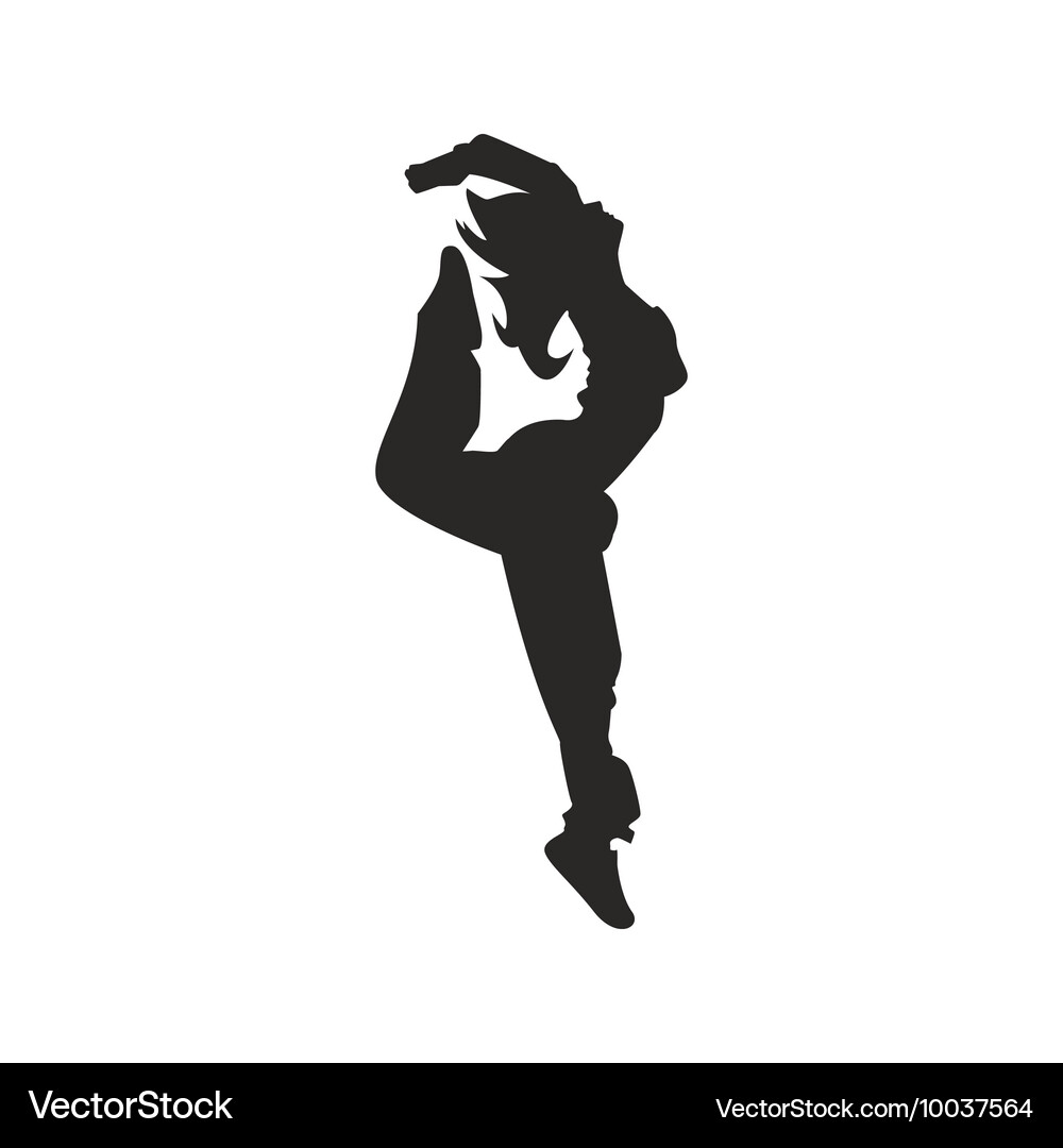Hip Hop Dancer Silhouette Clip Art