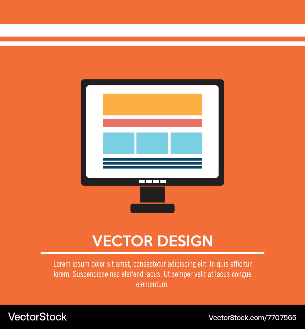 Technology icon design Royalty Free Vector Image