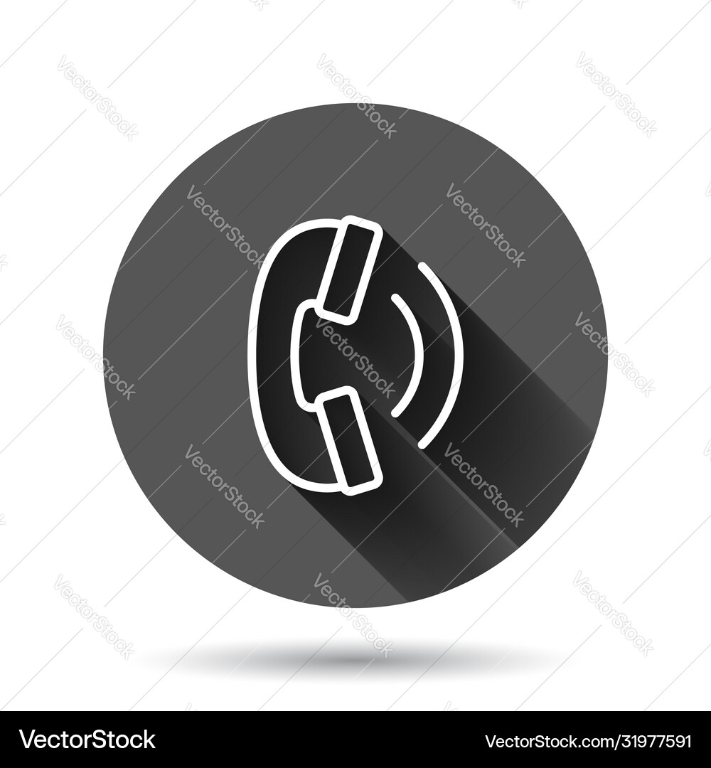 Mobile phone icon in flat style telephone talk Vector Image