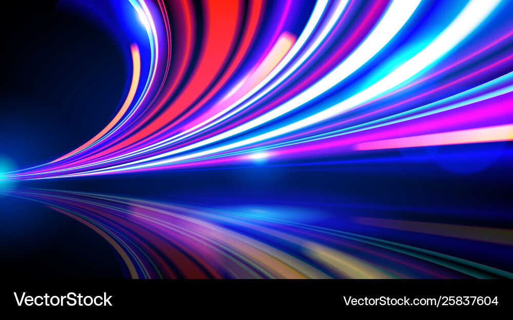 Slow shutter traffic light Royalty Free Vector Image
