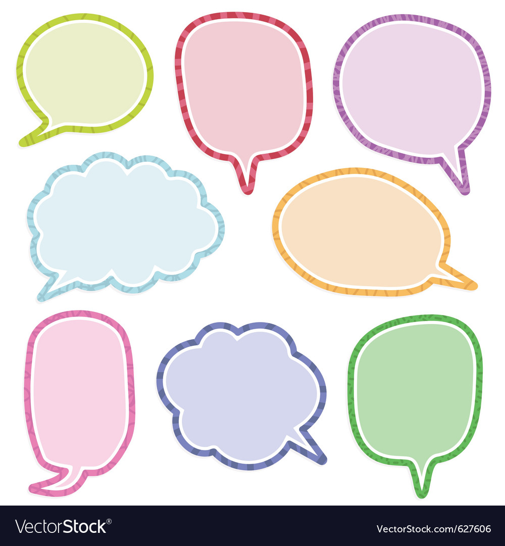 Speech bubbles Royalty Free Vector Image - VectorStock Speech bubbles Royalty Free Vector Image - VectorStock