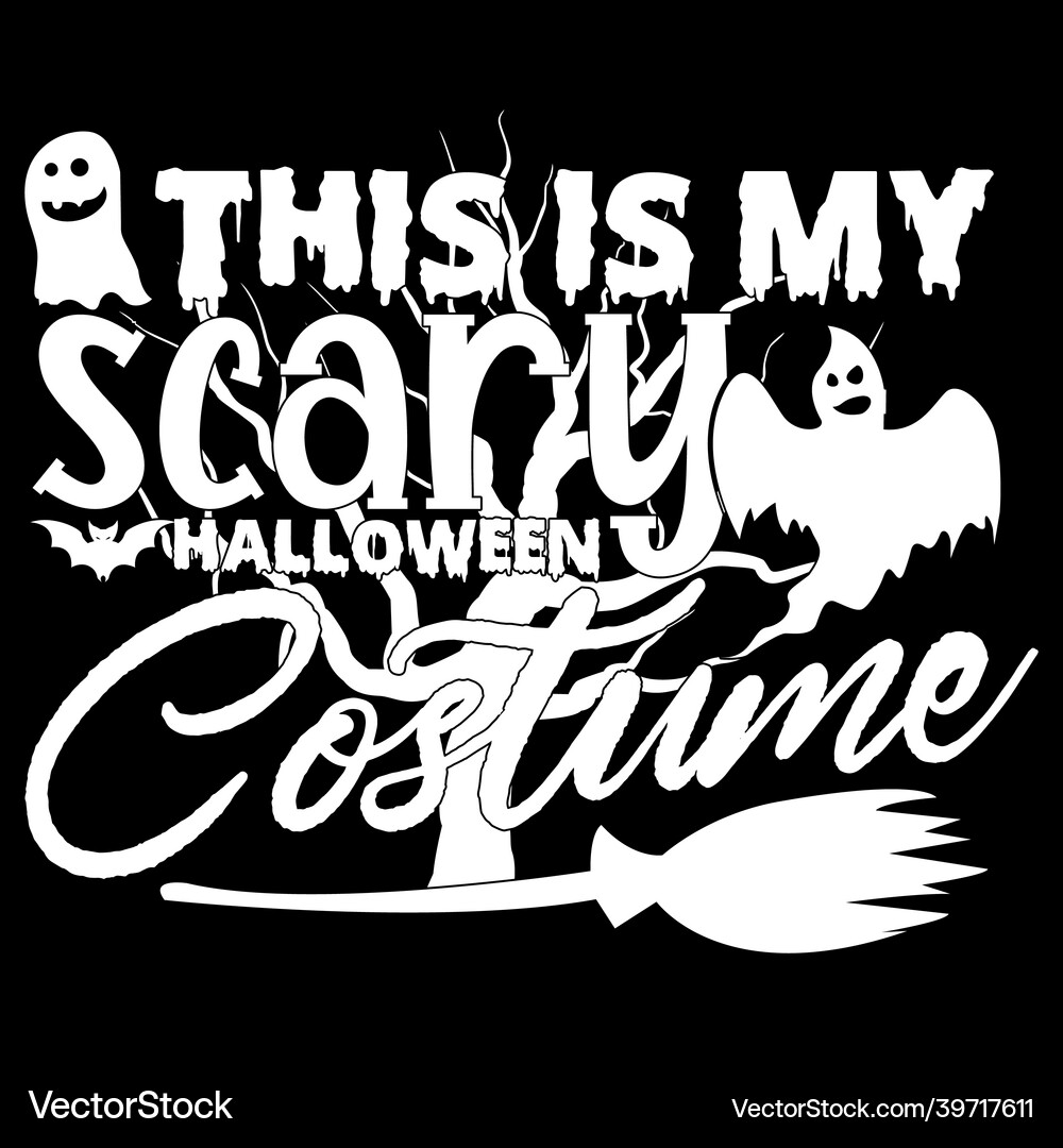 This is my scary halloween costume Royalty Free Vector Image