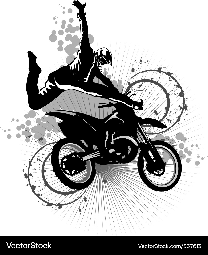 Dirt bike Royalty Free Vector Image - VectorStock