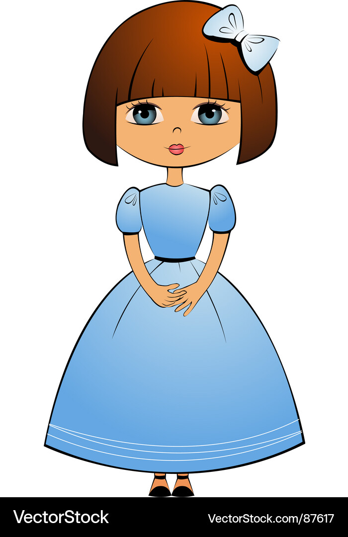 Good girl Royalty Free Vector Image - VectorStock