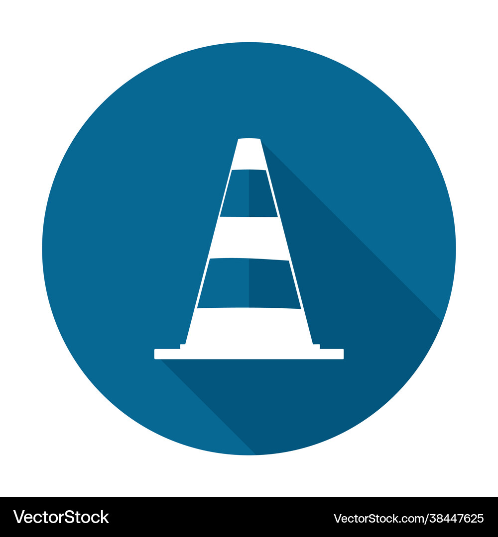 Road cone icon traffic cone icon for web design Vector Image