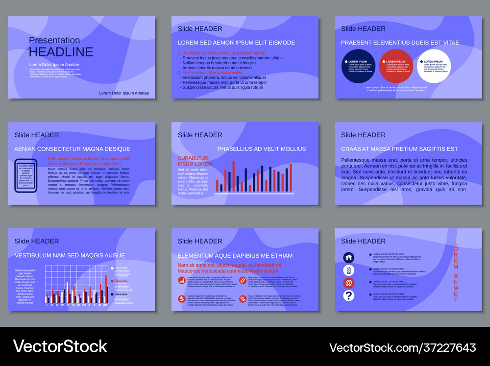 Professional business presentation design template