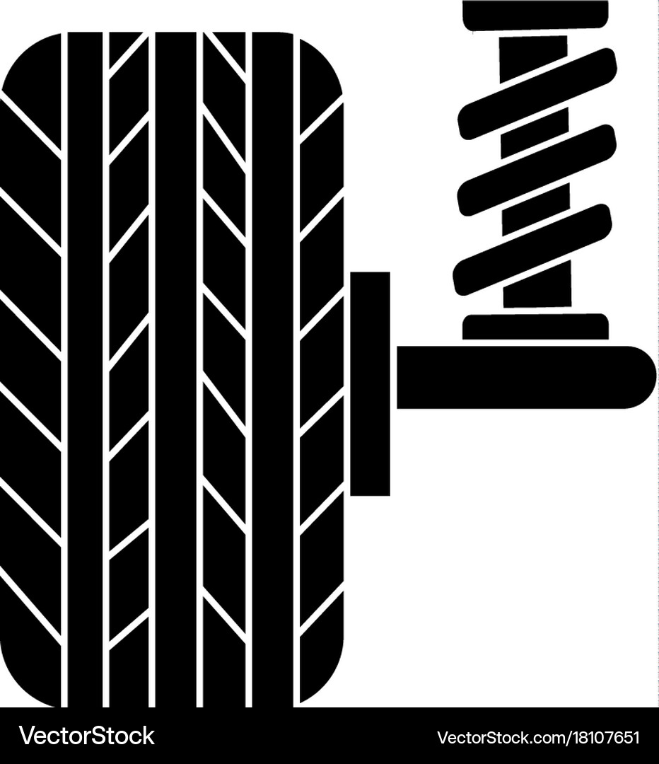 Suspension car auto icon Royalty Free Vector Image