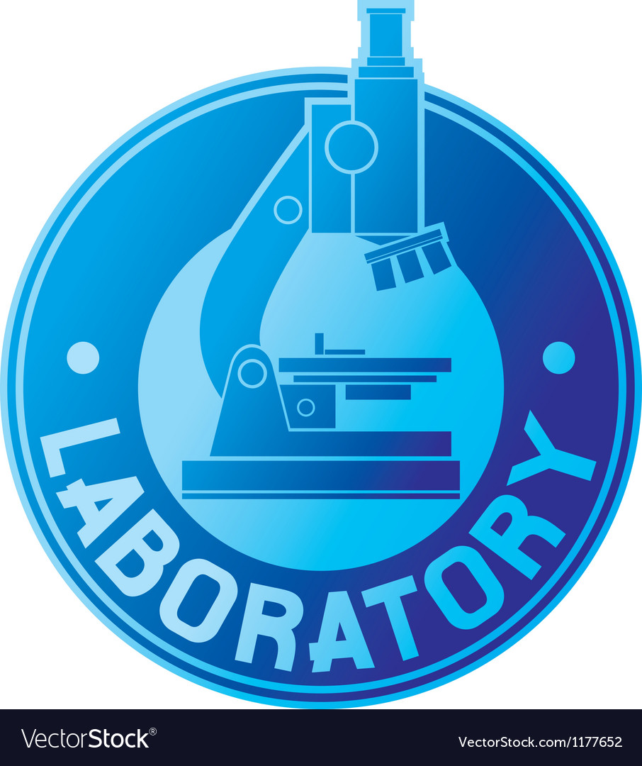 Laboratory label Royalty Free Vector Image - VectorStock