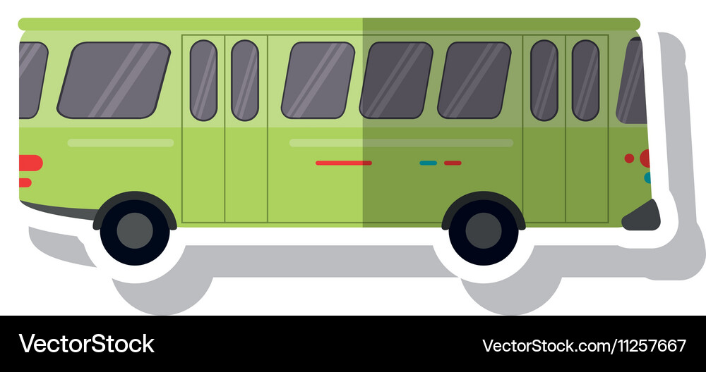Isolated bus vehicle design Royalty Free Vector Image