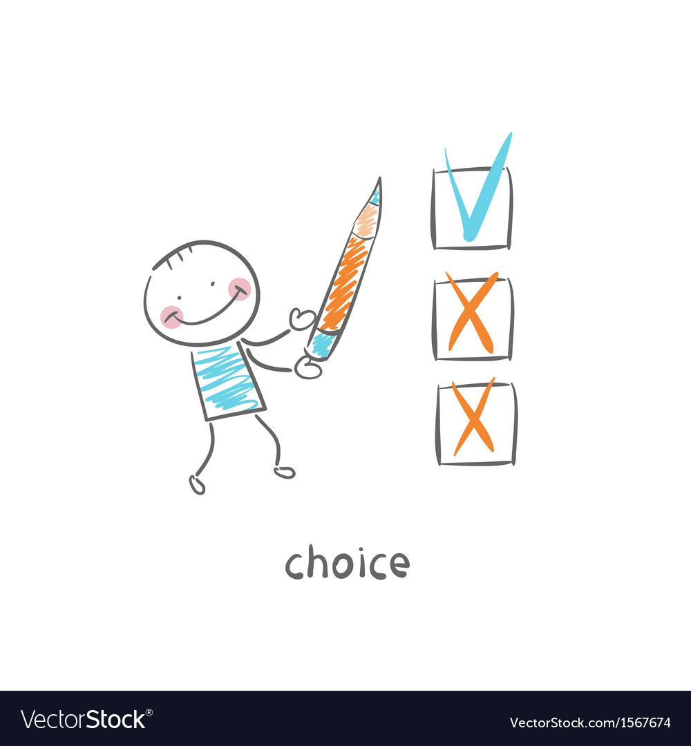 Choice Royalty Free Vector Image - VectorStock