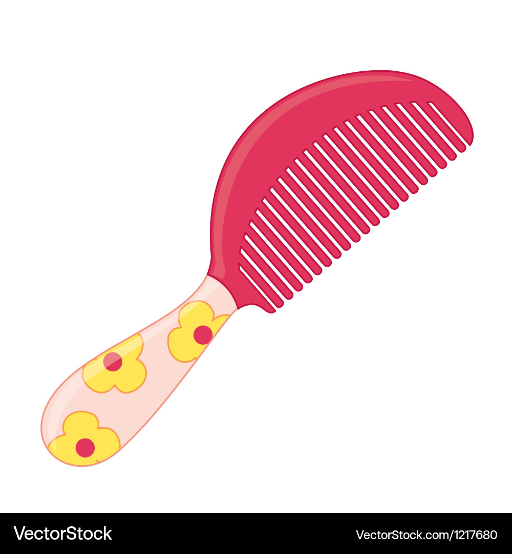 Cartoon comb Royalty Free Vector Image - VectorStock