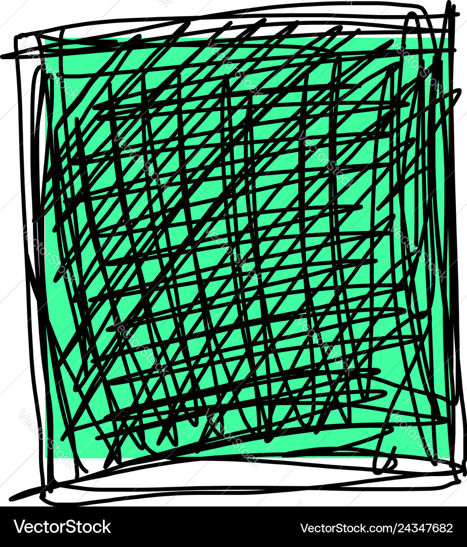 Sketch square Royalty Free Vector Image - VectorStock